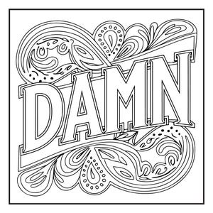 Adult Swear Word Coloring Pages – Bold & Easy Designs (printable PDF ...