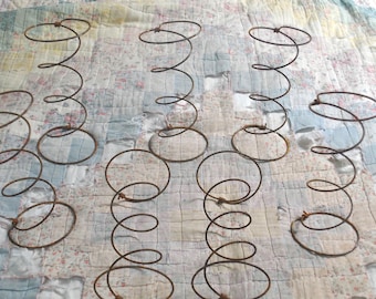 3 Primitive Old Vintage Rusty Metal Tornado Bed Springs Perfect for ...