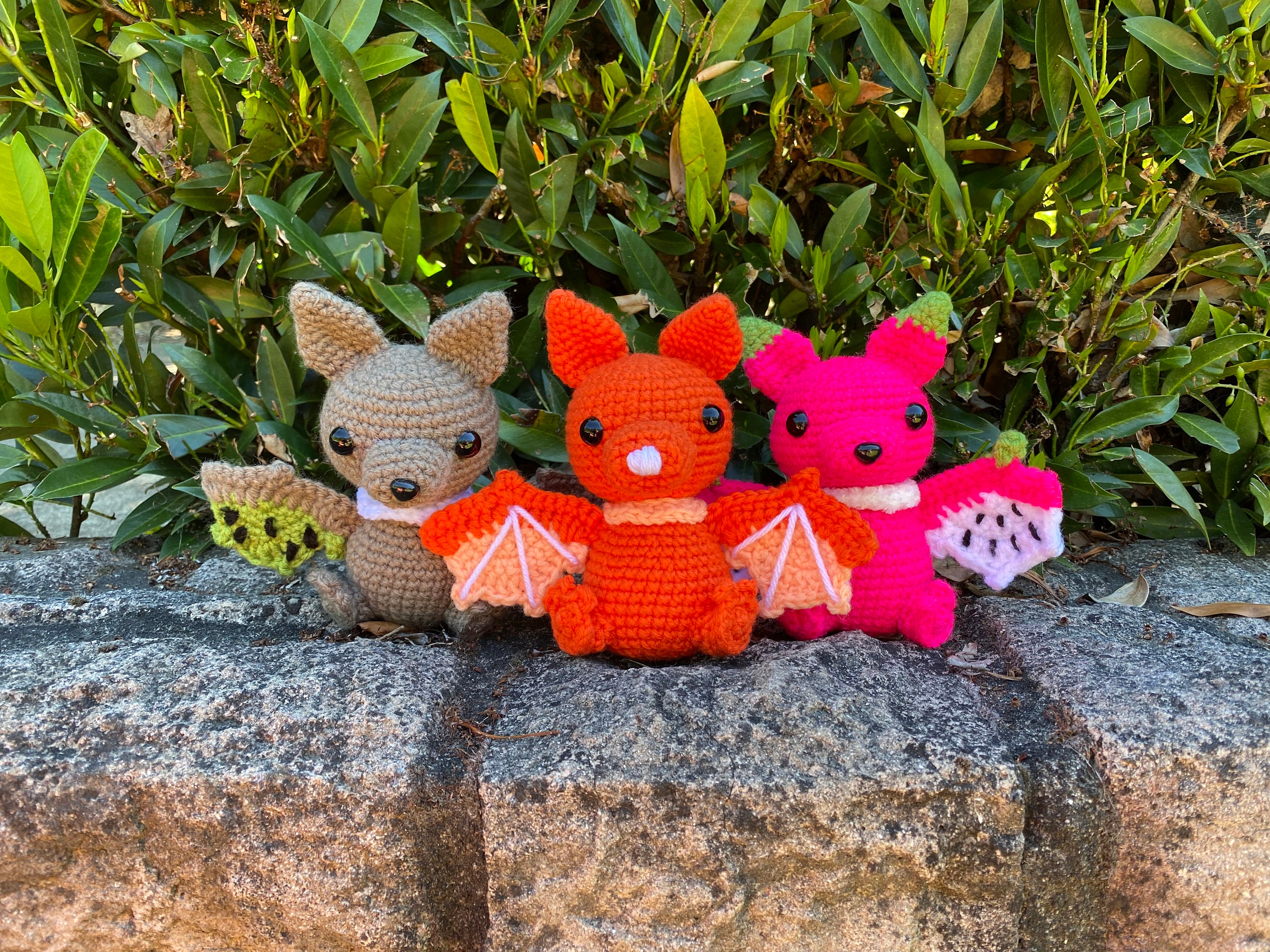 Fruit Bat, Kiwi Fruit Bat, Crochet Fruit Bat, Crochet Amigurumi - Etsy