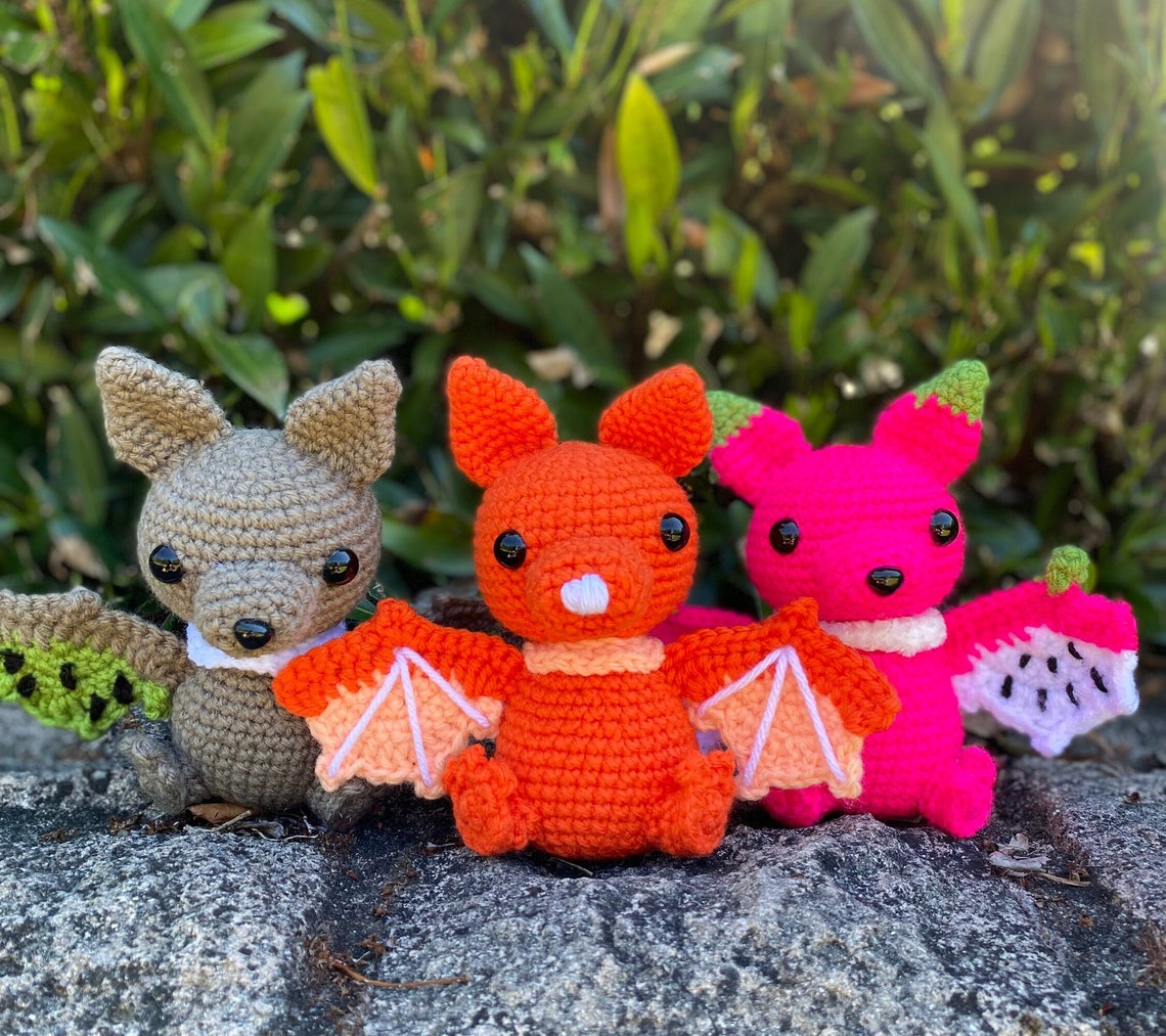 Fruit Bat Crochet Pattern, Bat Crochet Pattern, Animal Crochet Pattern ...