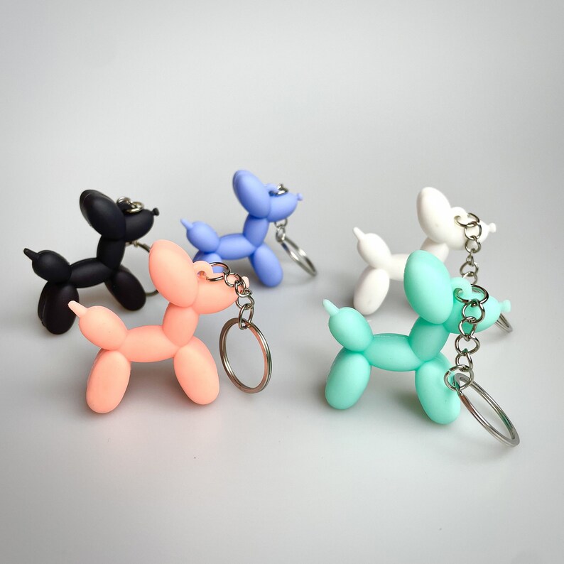 Fun Key Ring Accessory Download,balloon Dog Key Chain 3d,cute 3D Key ...