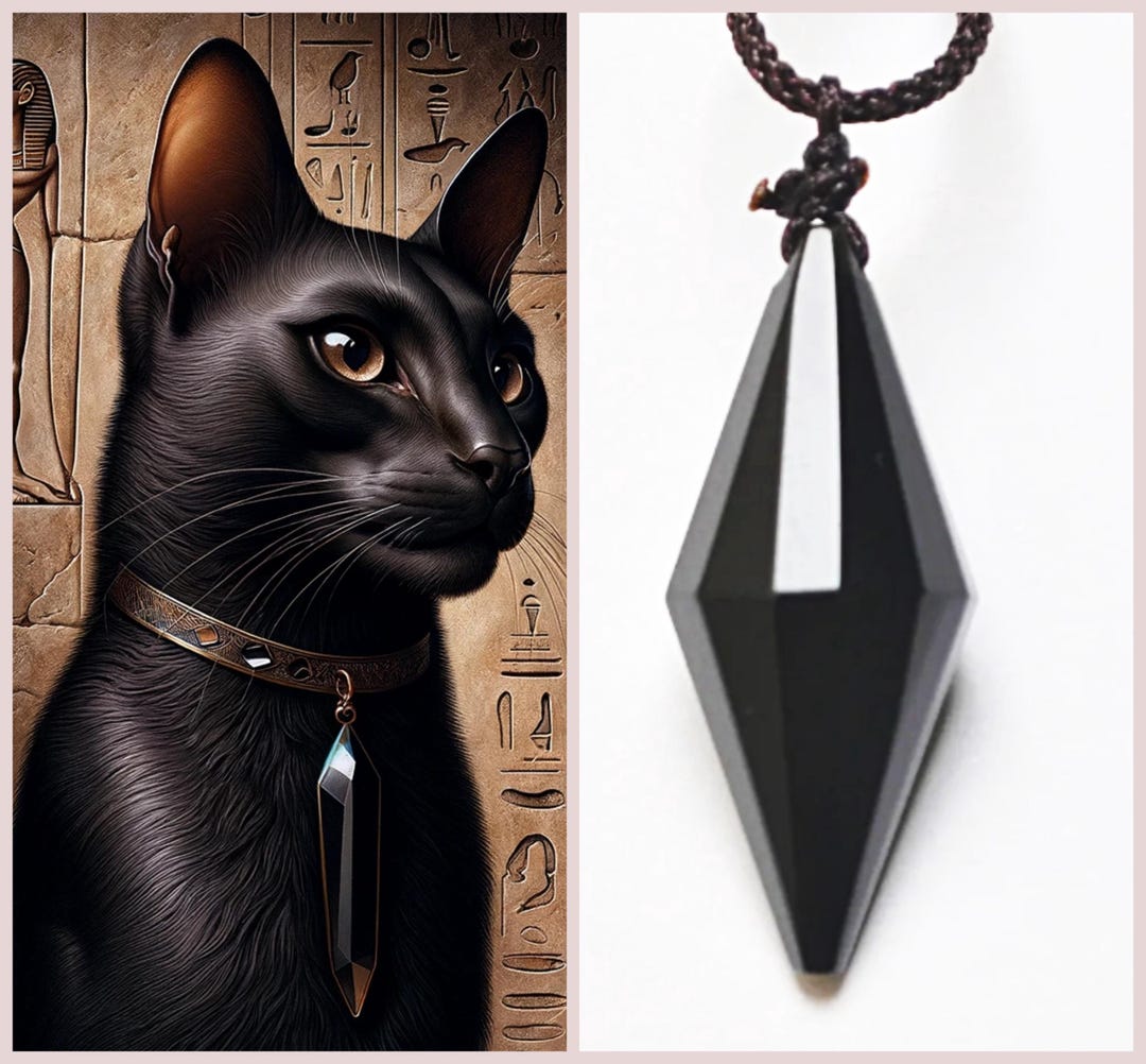Egyptian Black Cat Spirit Companion Familiar, Magical Vessel - Etsy