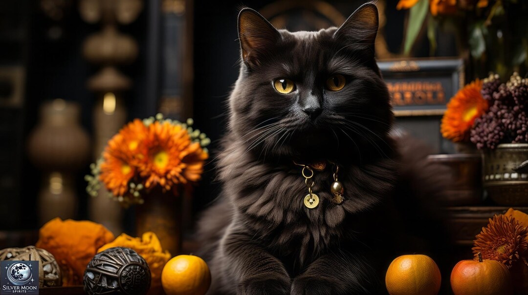 Noctara, the Black Cat Familiar Spirit Companion- Distant, Direct ...