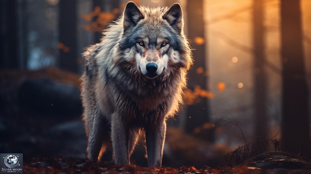Fenrir, the Powerful Wolf Spirit Companion Familiar, Distant Direct ...