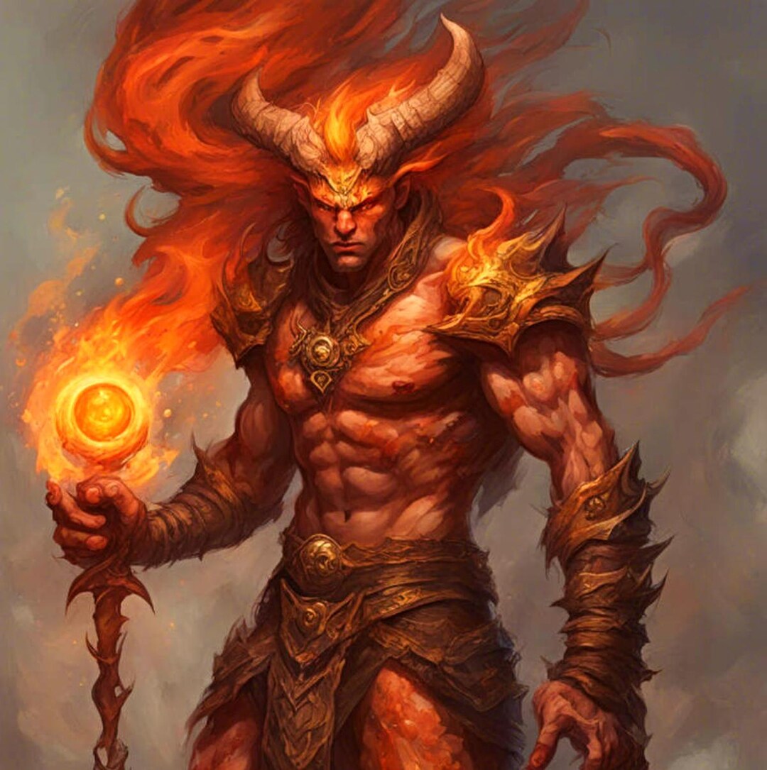 Adam, the Powerful Jinn Ifrit Spirit Companion, Fiery Protection ...
