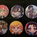 Demon Slayer Pin Brooch Buttons for Backpack Chibi Anime Tanjiro Nezuko ...