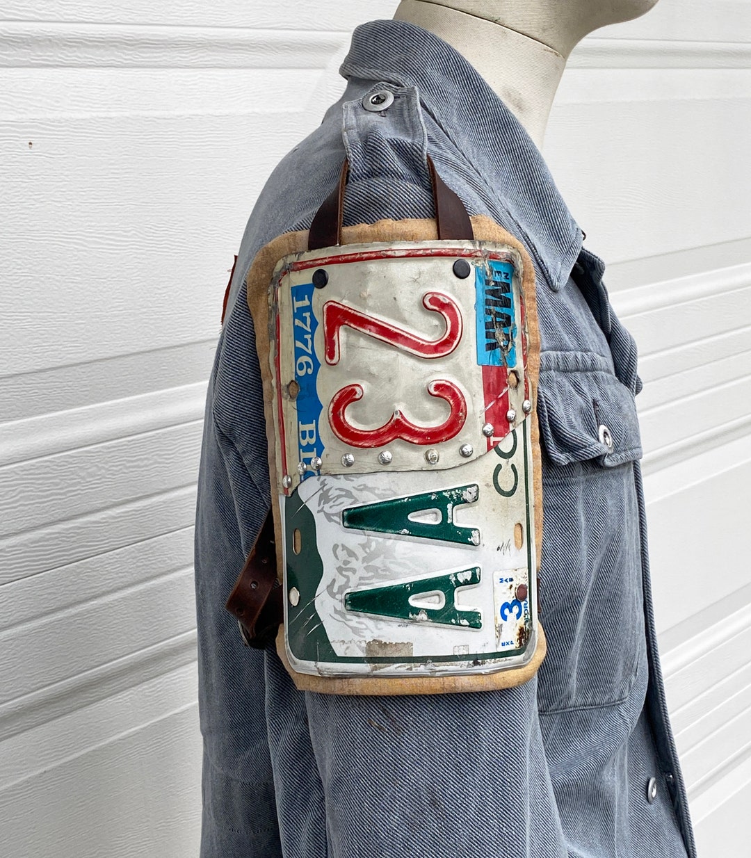 Fallout Style Armor Made From Riveted License Plate - Etsy