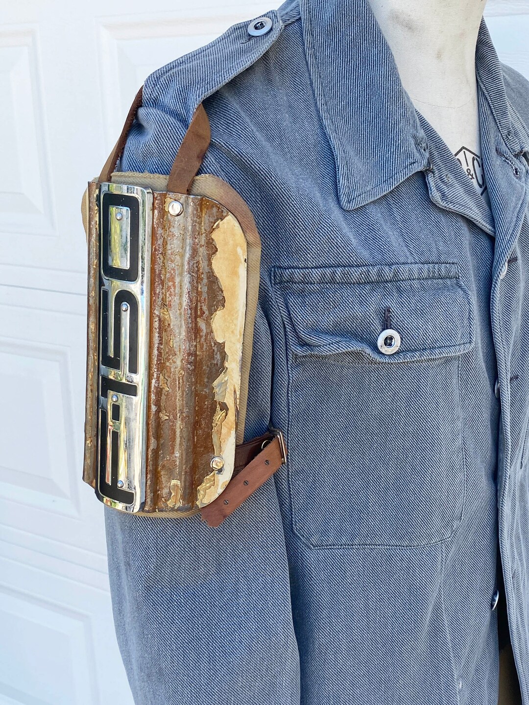 Steel Shoulder Armor With Car Logo - Etsy