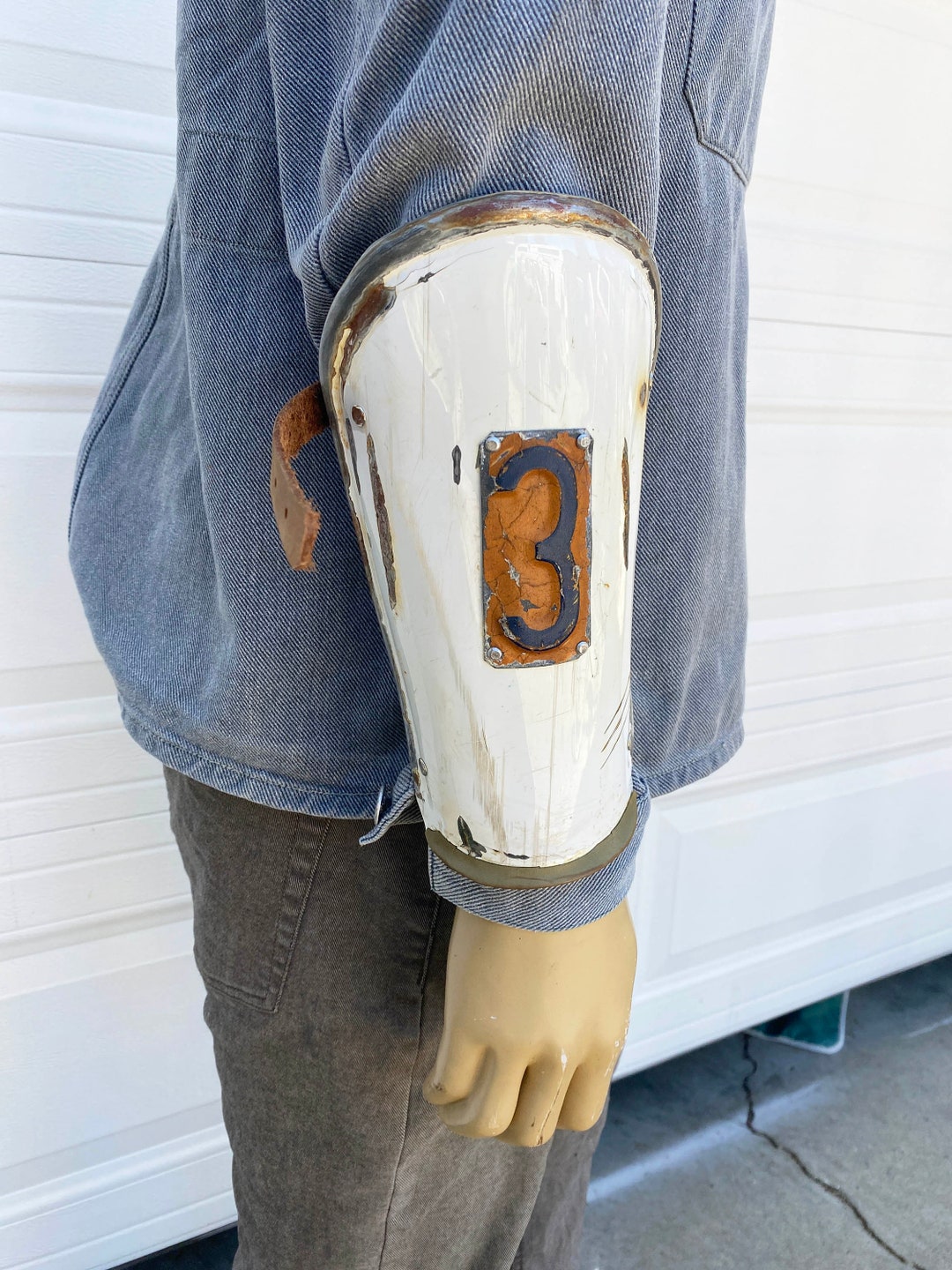 Heavy Steel Bracer With License Plate Number - Etsy