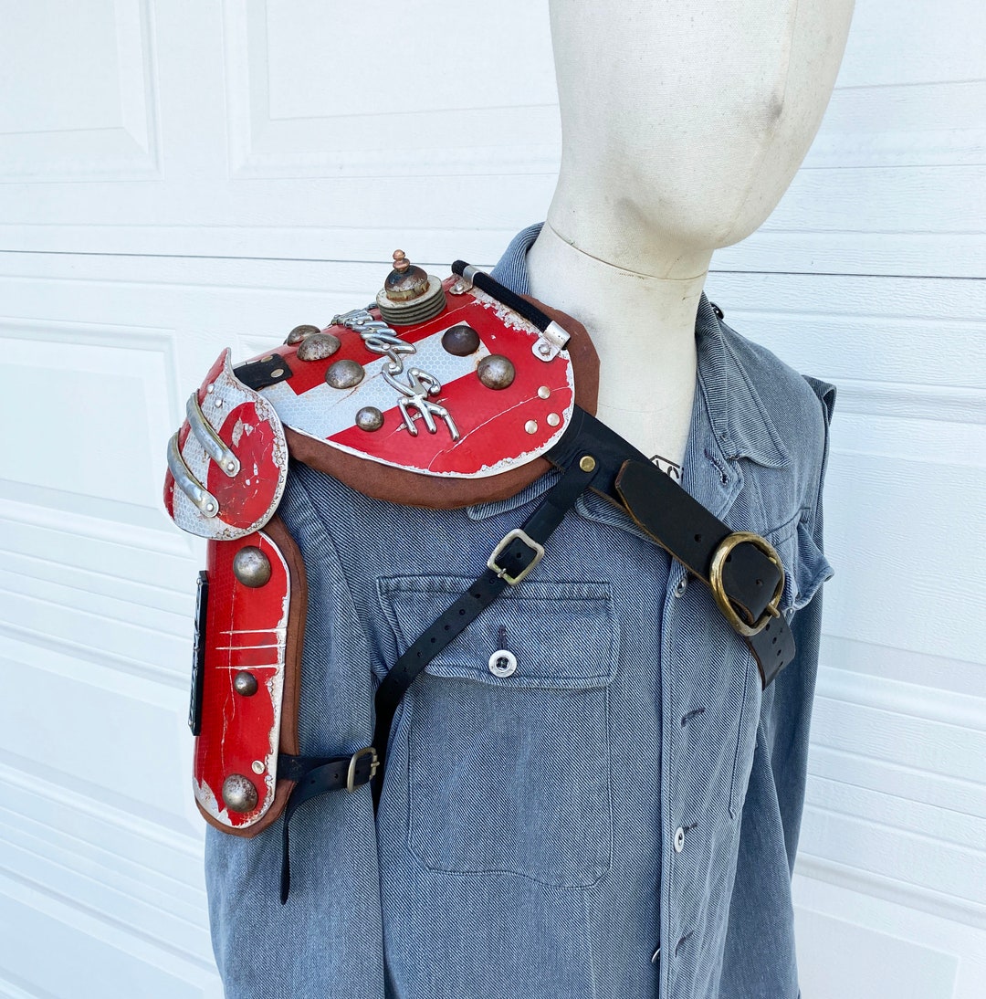 Fallout Style Post Apocalyptic Style Armor Made of Stop Sign and Scrap ...