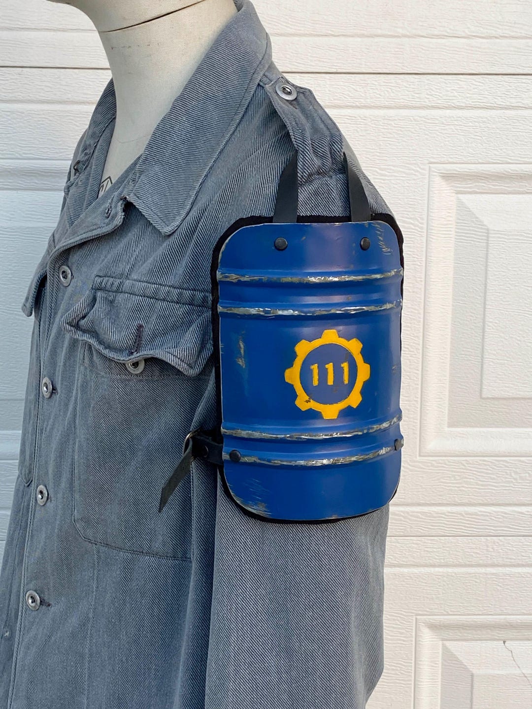 Steel Fallout Vault 111 Shoulder Armor - Etsy