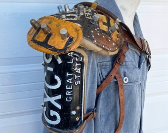 Fallout Style Post Apocalyptic Style Pauldron Made From License Plates ...