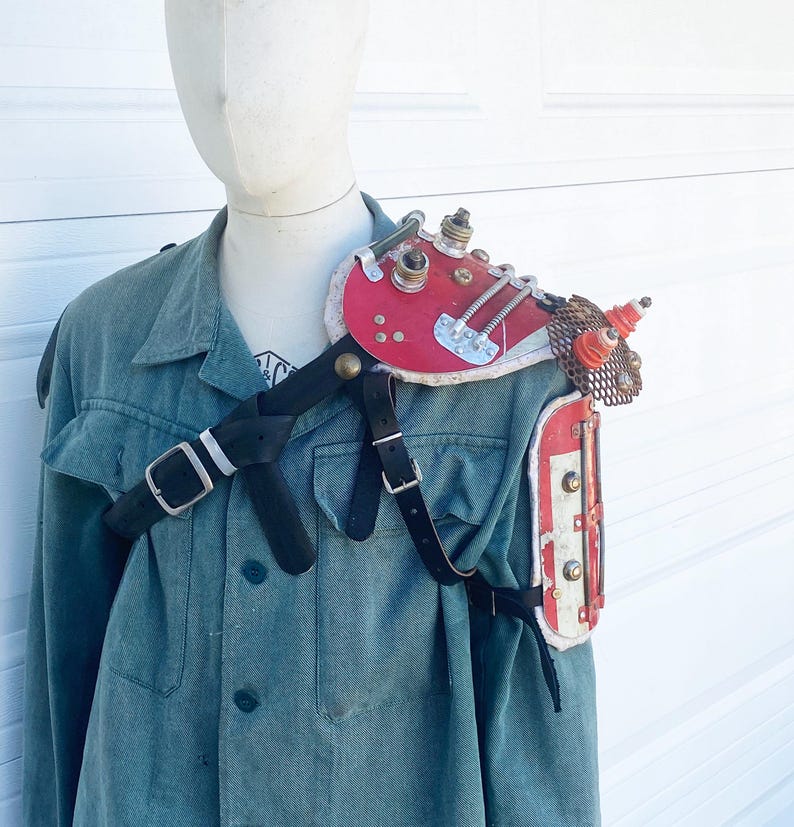 Fallout Style Post Apocalyptic Style Armor Made of Stop Sign and Scrap ...