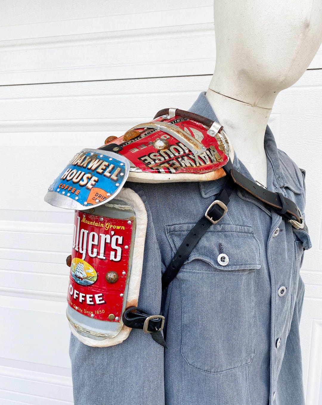 Fallout Style Post Apocalyptic Style Pauldron Made From Coffee Cans - Etsy