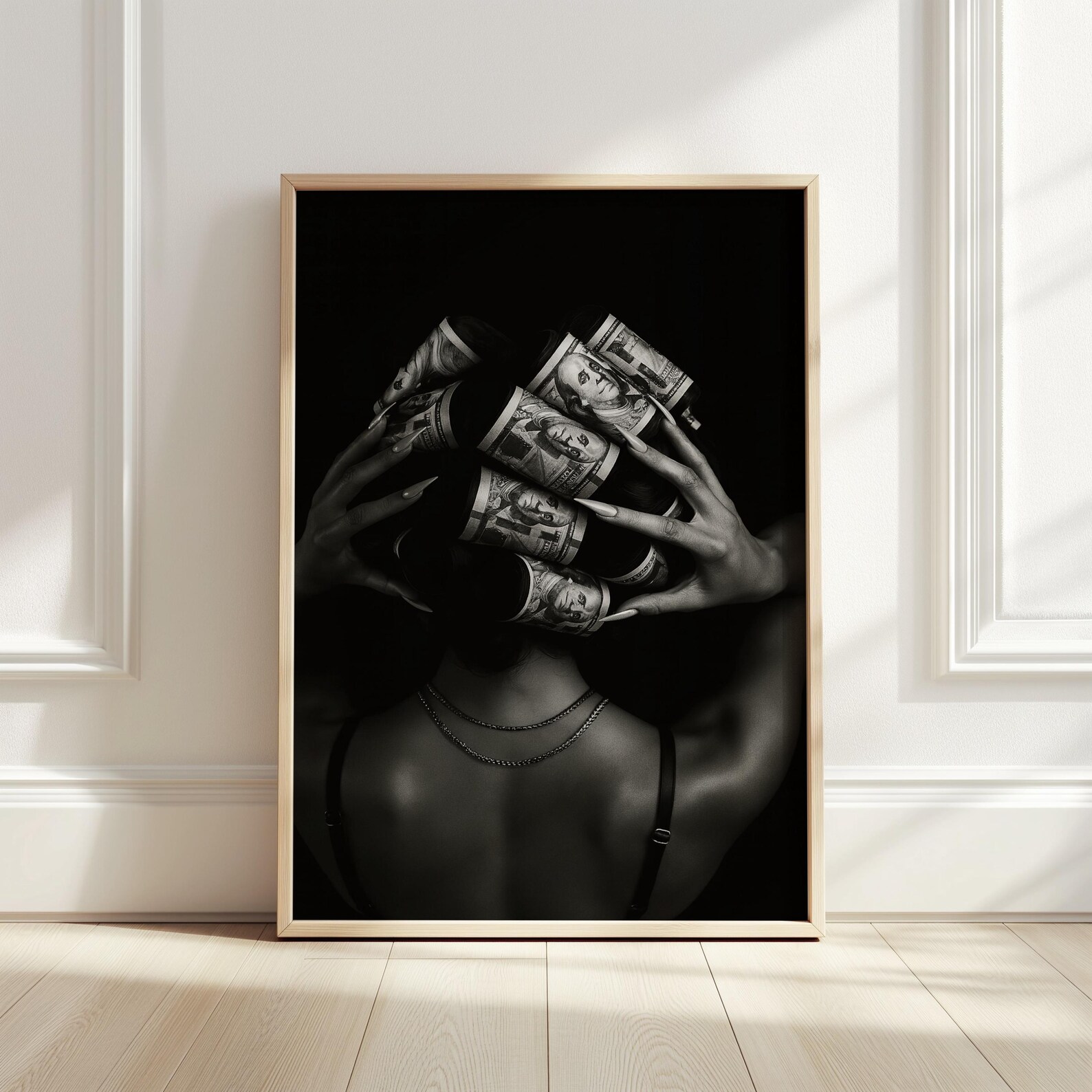 Set of 3 Glam Digital Prints, Black and White Fashion Woman Art ...