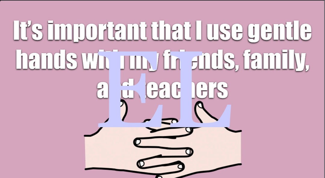 Hitting Social Story (gentle Hands) - Etsy