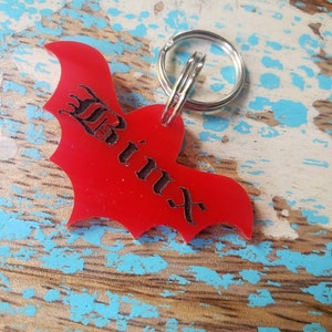 Gothic Bat Pet or Human ID Tag Custom - Etsy