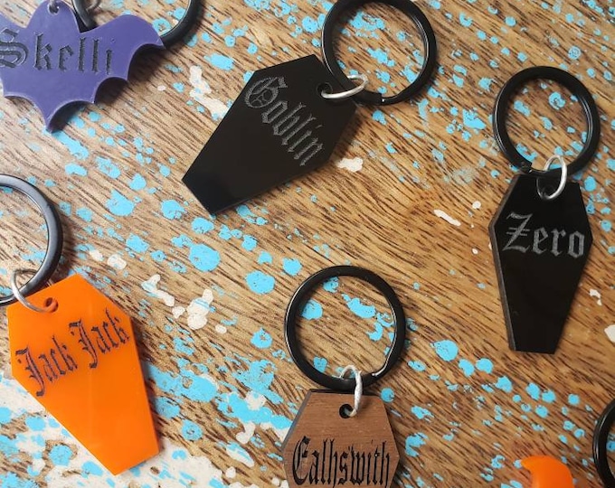 Gothic Coffin Pet or Human ID Tag Charm - Etsy