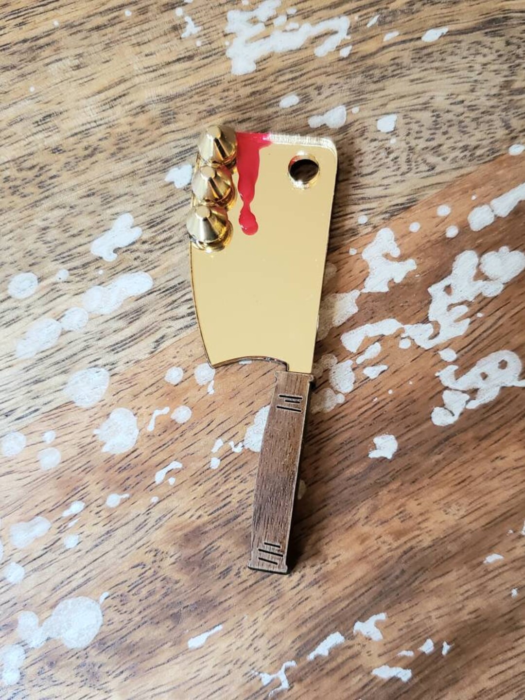 Mirrored Bloody Cleaver Pin - Etsy