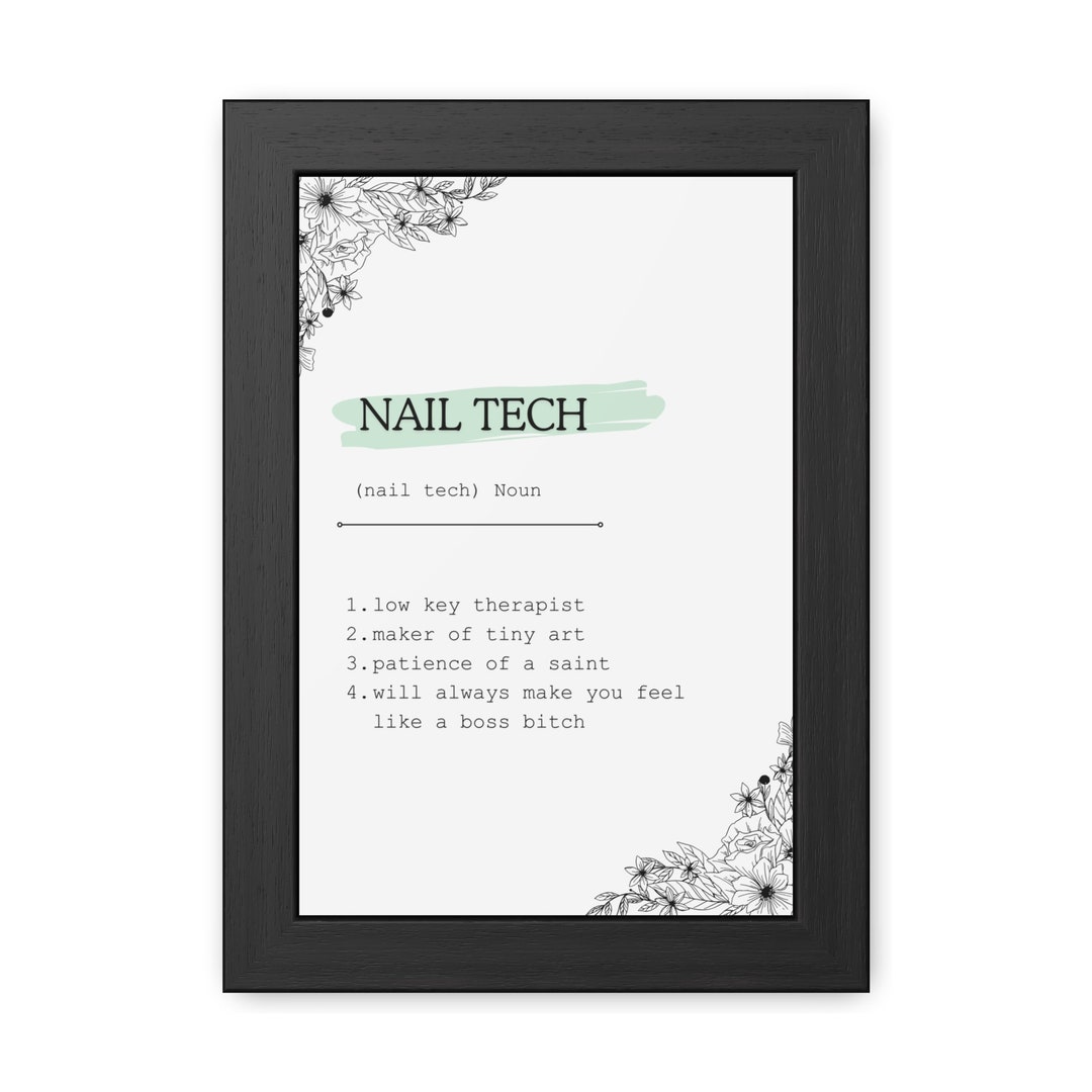 Nail Tech Noun Poster Digital Download Printable Salon Decor - Etsy