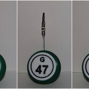 Green Bingo Ball Receipt Holder - Etsy
