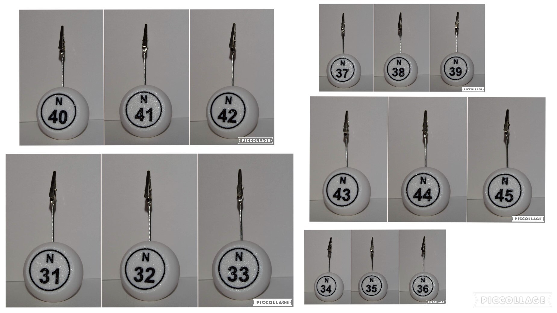 Bingo Ball Receipt Holder Whole Set 75 Balls - Etsy