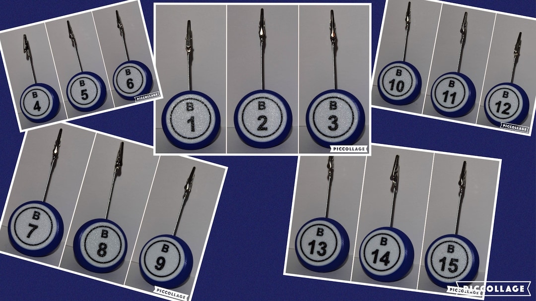 Blue Bingo Ball Receipt Holder - Etsy