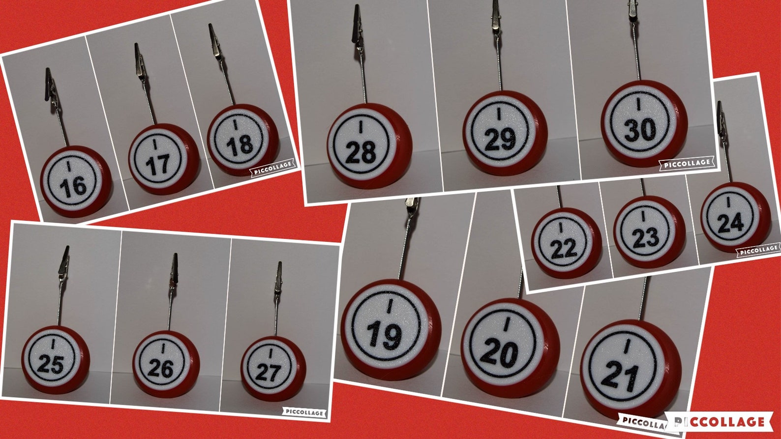 Bingo Ball Receipt Holder Whole Set 75 Balls - Etsy