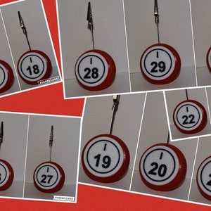 Bingo Ball Receipt Holder Whole Set 75 Balls - Etsy