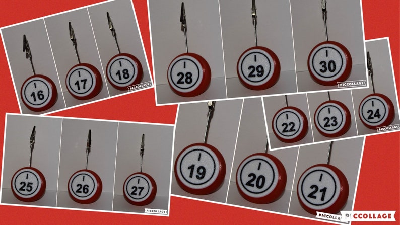 Bingo Ball Receipt Holder Whole Set 75 Balls - Etsy