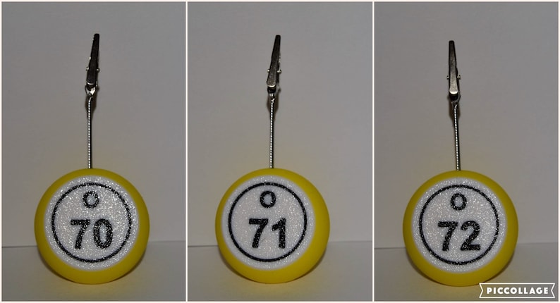 Yellow Bingo Ball Receipt Holder - Etsy