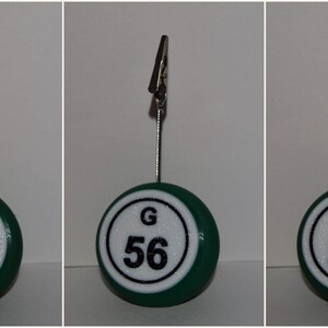 Green Bingo Ball Receipt Holder - Etsy
