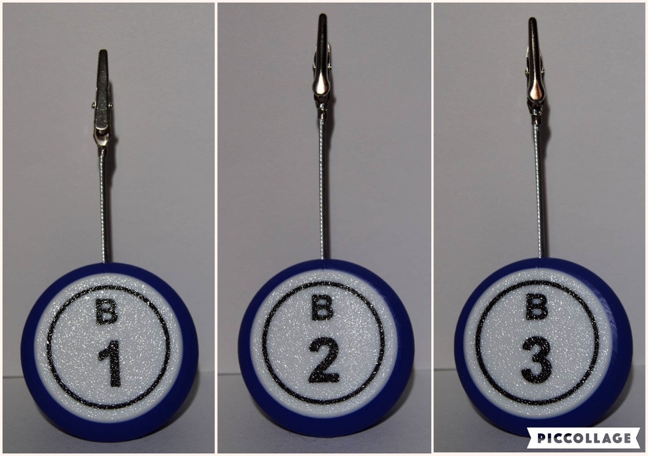 Blue Bingo Ball Receipt Holder - Etsy