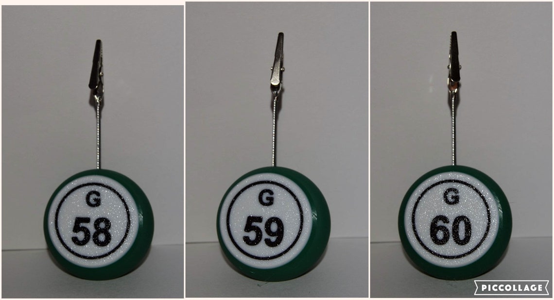 Green Bingo Ball Receipt Holder - Etsy
