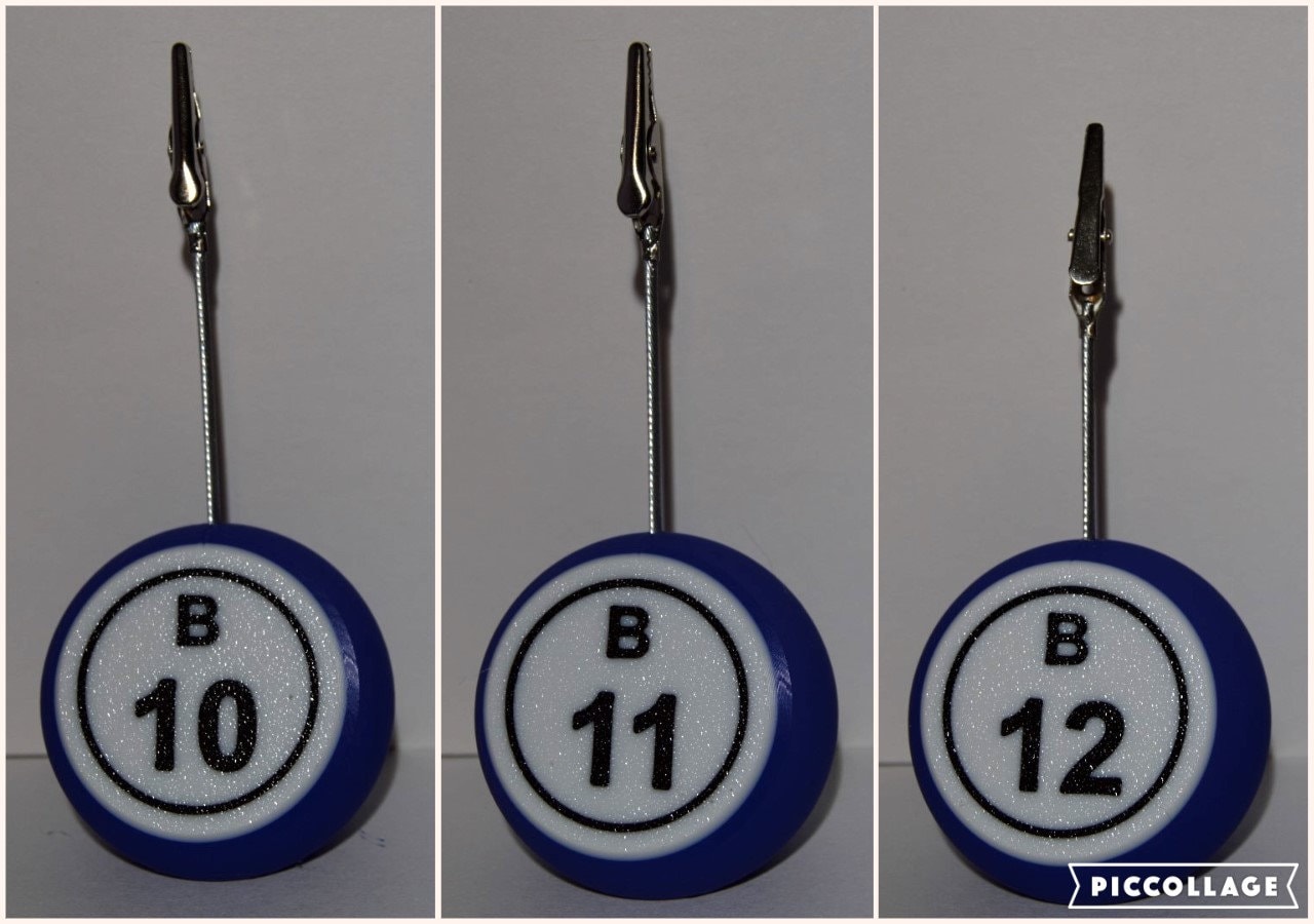Blue Bingo Ball Receipt Holder - Etsy