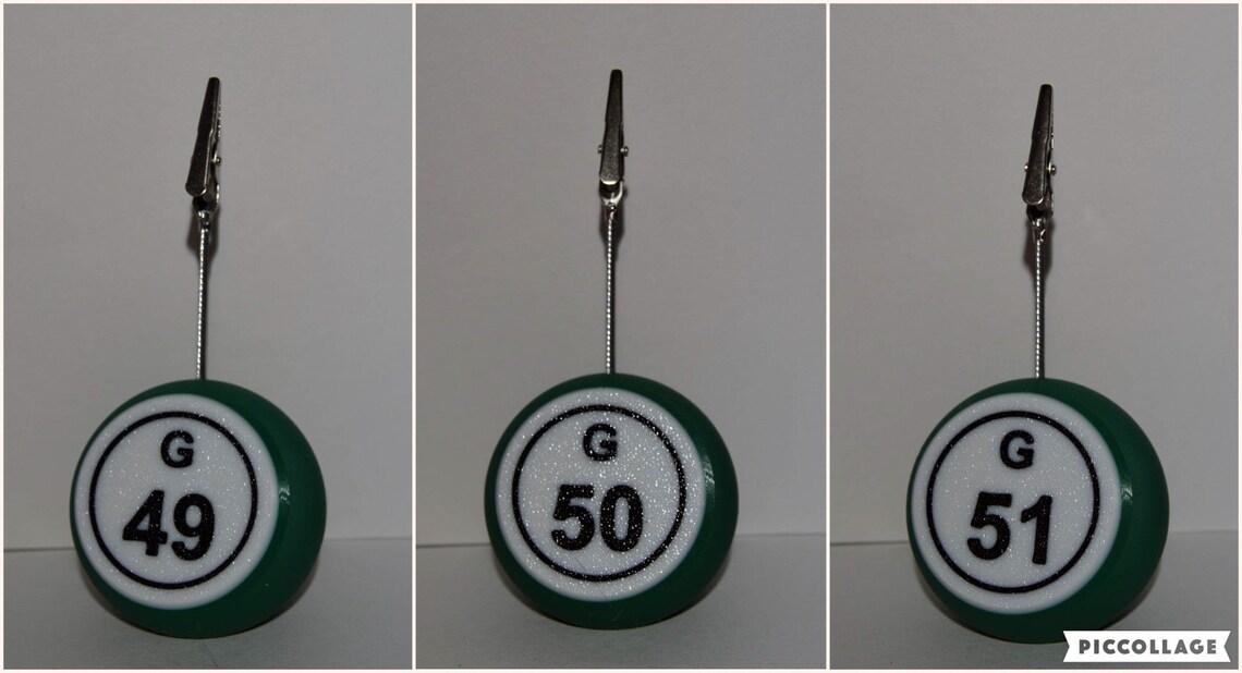 Green Bingo Ball Receipt Holder - Etsy