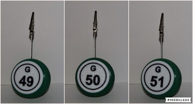 Green Bingo Ball Receipt Holder - Etsy