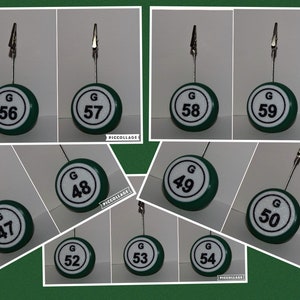 Bingo Ball Receipt Holder Whole Set 75 Balls - Etsy