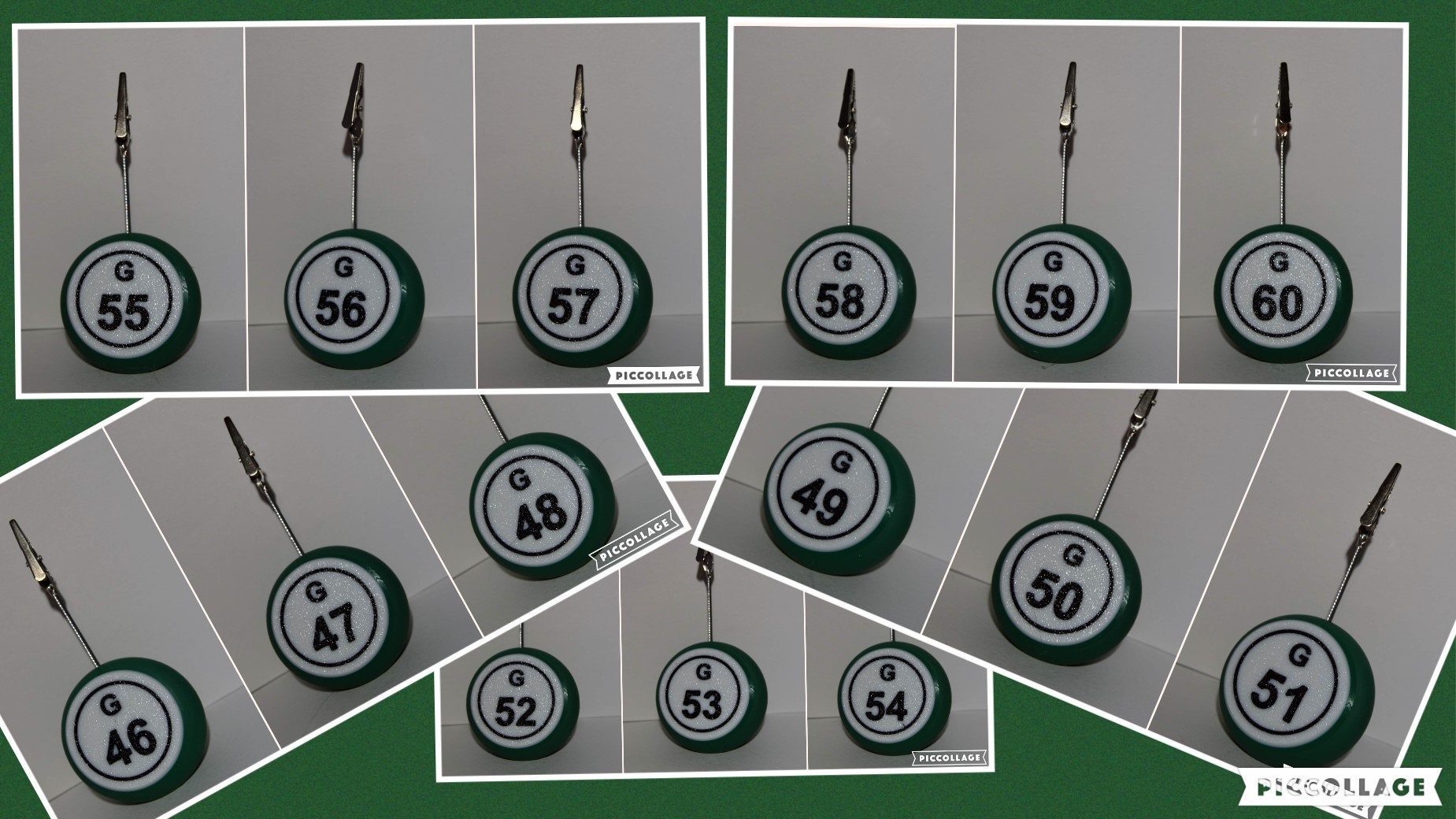 Bingo Ball Receipt Holder Whole Set 75 Balls - Etsy