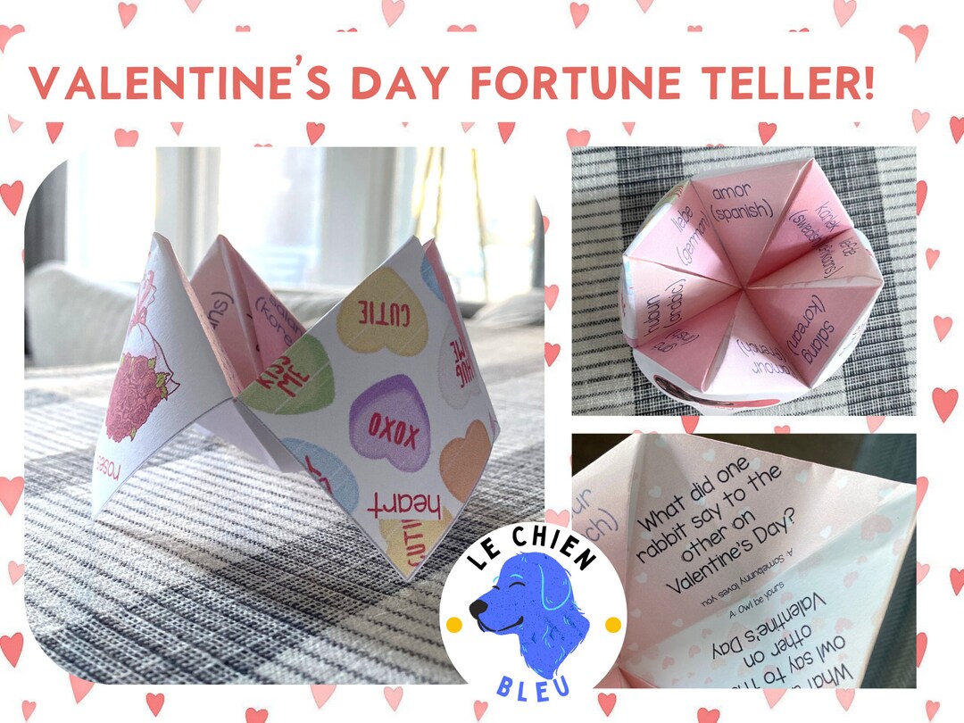Valentine's Day Joke Teller | Cootie Catcher | Fortune Teller Instant ...