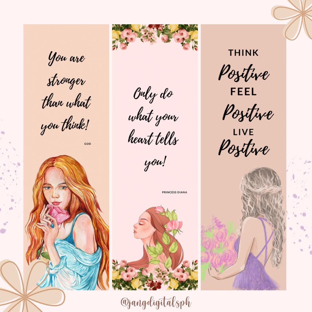 Customizable 20 Bookmark Templates in Canva, Printable Bookmarks ...