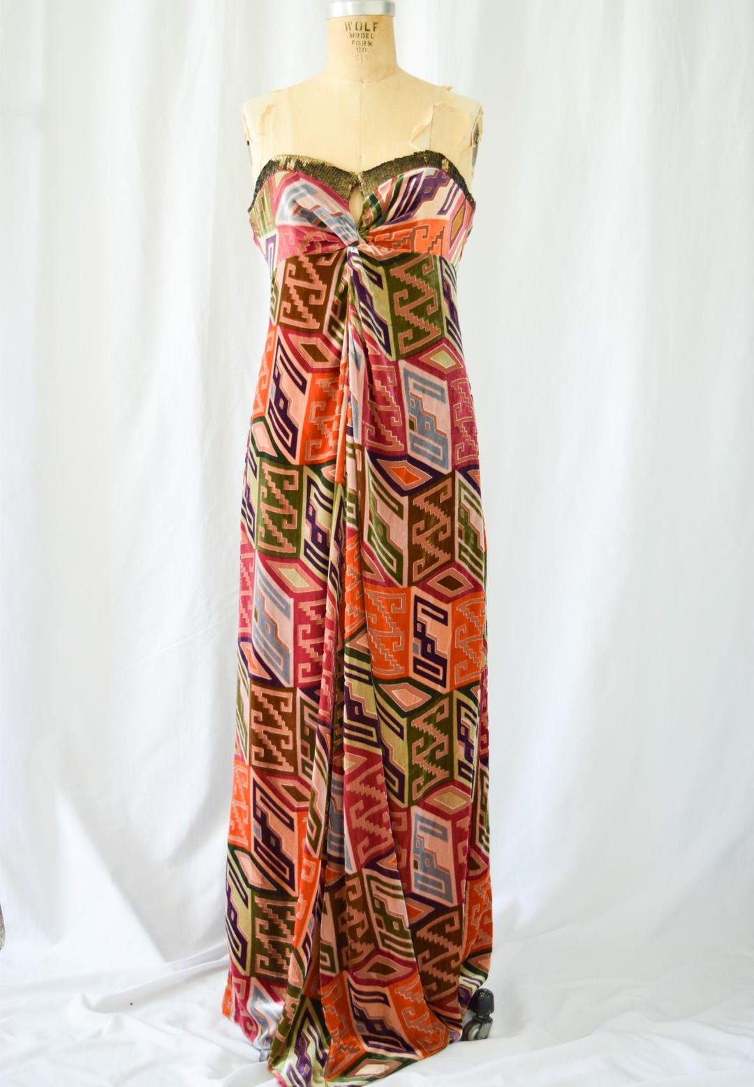 2000s Dress | Nicole Miller Signature | Vintage Y2K Designer Luxe Boho ...