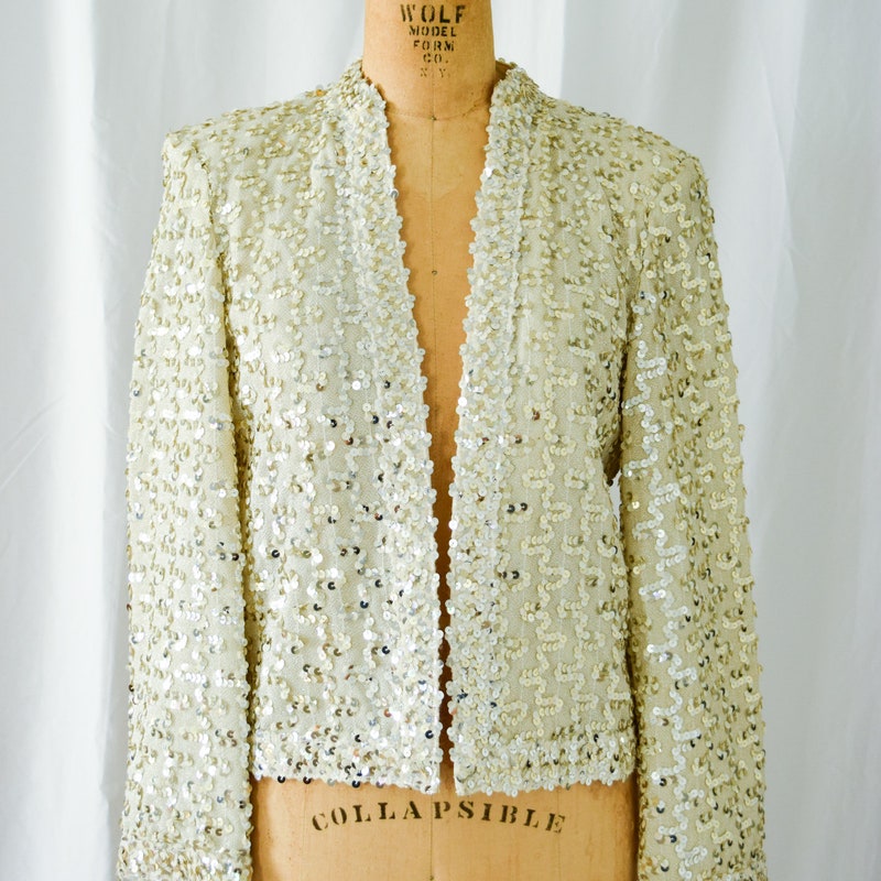 White Evening Jacket - Etsy