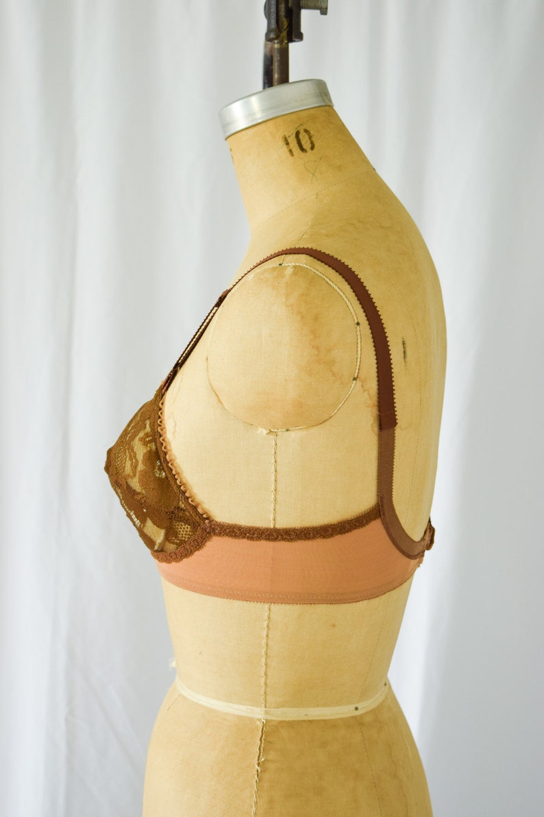 1960s Bra Vanity Fair Vintage 60s Mocha Lace Two Tone - Etsy