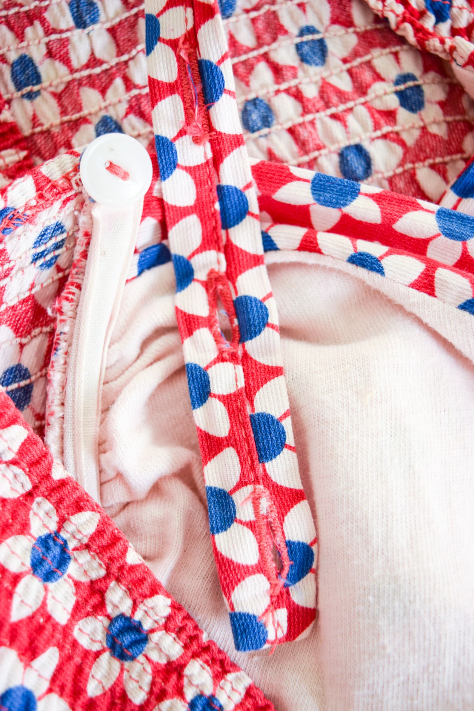 1960s Swimsuit | Cole of California | Vintage 60s Red White Blue Floral ...