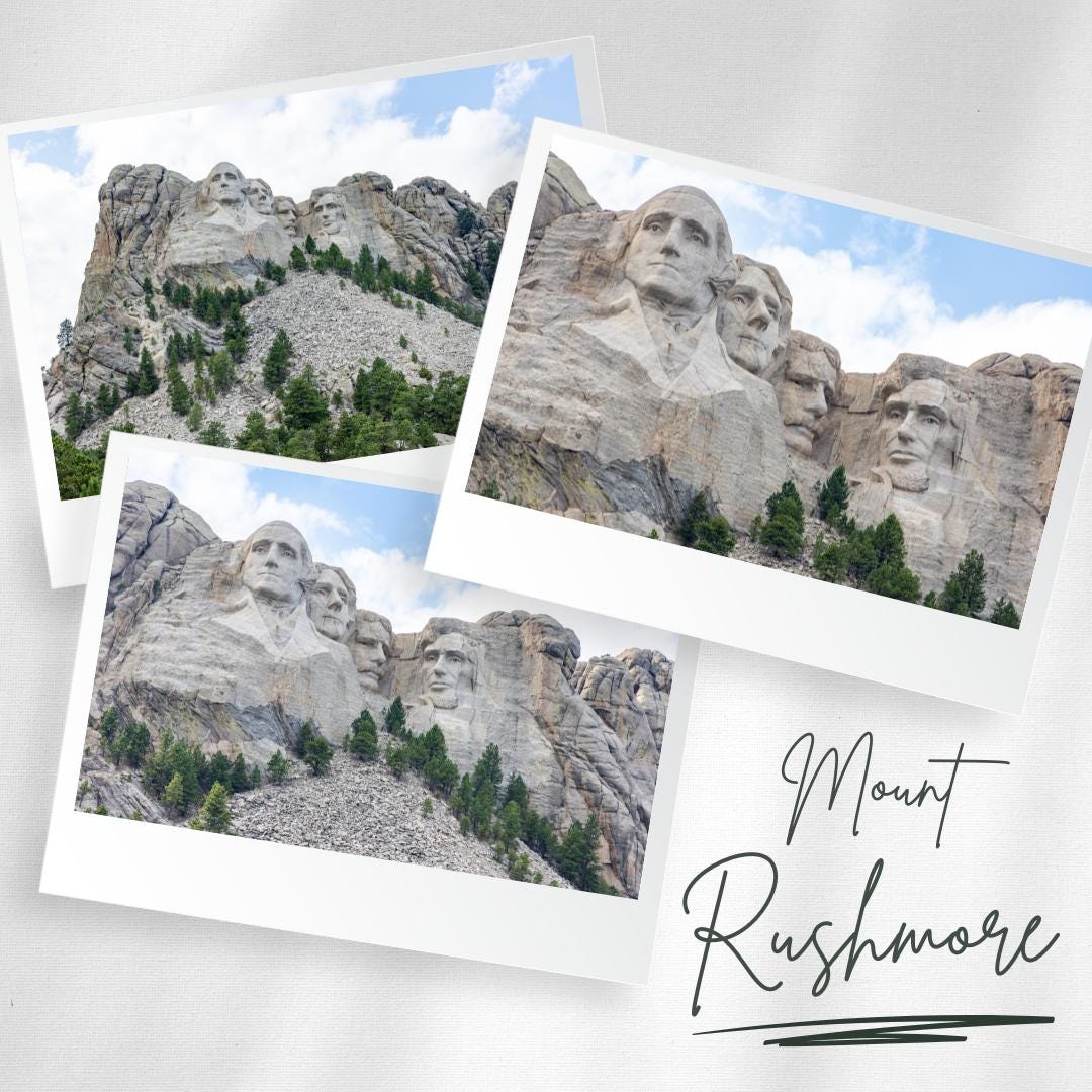 Set of 3 Mount Rushmore Digital Downloads – 2 Horizontal and 1 Vertical - Etsy