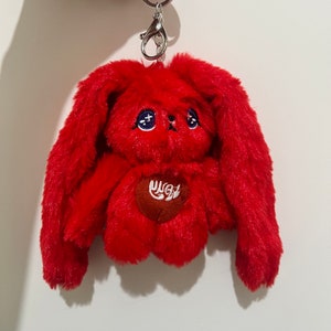 Yuqi Freak Red Rabbit Keychain Gidle - Etsy
