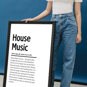 House Music - Definition Print Digital Wall-art for Chicago House ...