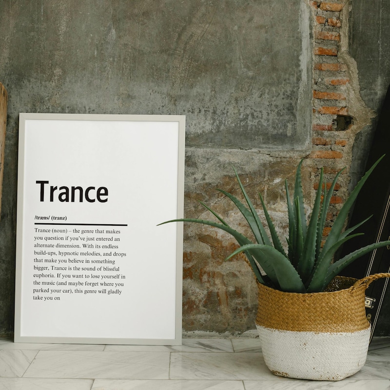 Music Poster Trance - Etsy