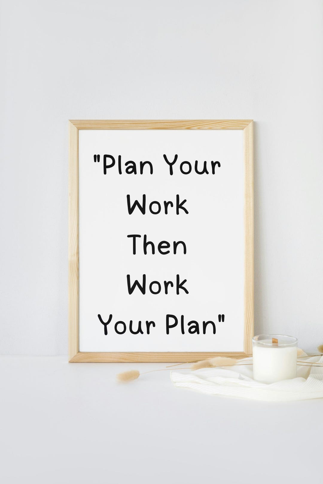 Plan Your Work Then Work Your Plan Motivational Quote Inspirational ...
